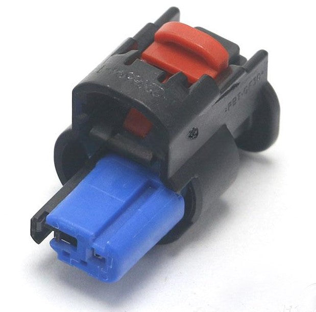Tyco 1-2203769-1. Sealed Female Connector 2-Way MCON 1.2, Black ...