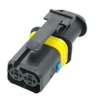 Lear 18286.000.002. 2 way Female MKR Plus 1.5 Sealed Connector, Code B ...