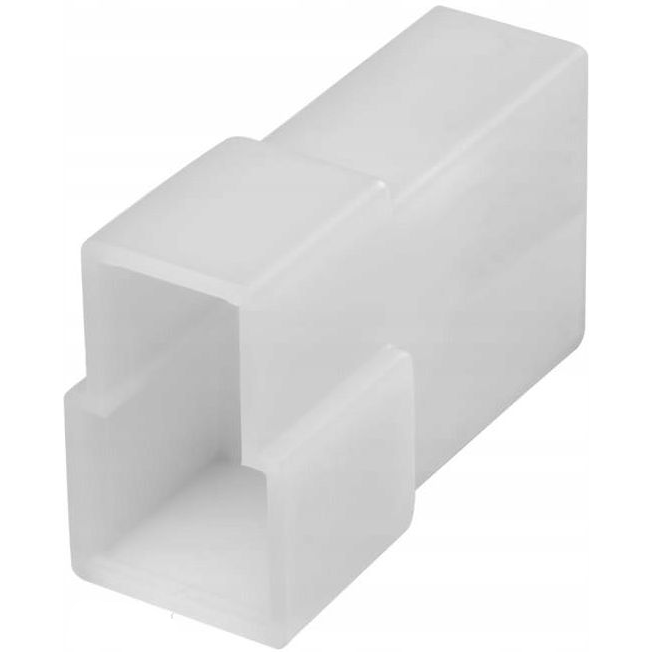 MTA 4410190. Male Connector, 2 way 6.3 Series, White | Connector ID