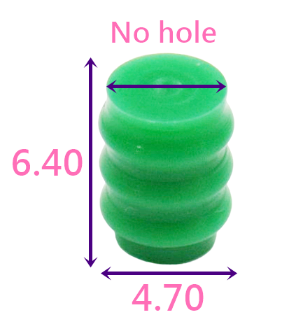 Sumitomo 7165-0193. Cavity Plug, HW 090, Green, Silicone | Connector ID