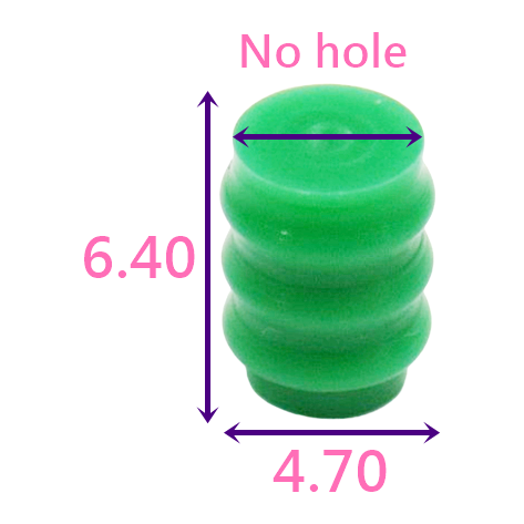 Sumitomo 7165-0193. Cavity Plug, HW 090, Green, Silicone | Connector ID