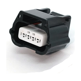 Yazaki 7283-8853-30. Female Connector 4-way RH 025 Series, Sealed, Black| Connector ID