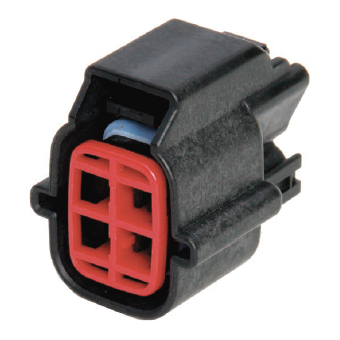 EPC E-3938. Connector 4 way Female, 1.5 mm, Sealed, Black|Connector ID