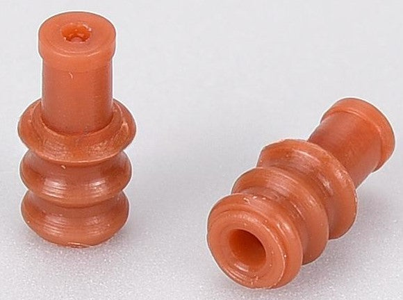 KUM EU020-01050. Wire Seal, 025 (0.64mm), Brown, Silicone | Connector ID