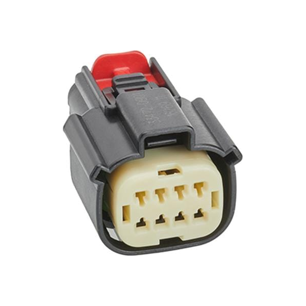 Molex 33472-0806. 8 way Female MX150 Connector, Sealed, Black, Code A ...