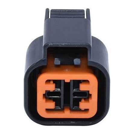 KUM PB625-04027. Connector 4 Way Female, NMWP 090, Black, Sealed ...