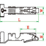 Aptiv 12077411. Female Terminal Metri-Pack 280, Sealed, Tin Plated ...