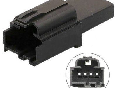 Molex 31068-1040. Connector 4 way Male 0.64 mm. Unsealed, Black ...