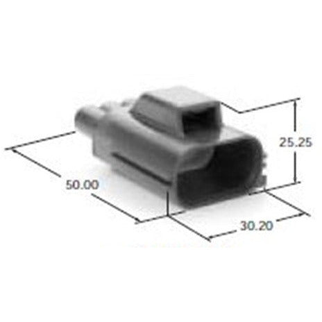 Yazaki 7282-5576-10. Conn Asm 3M, 2.8 mm, Sealed, Gray | Connector ID